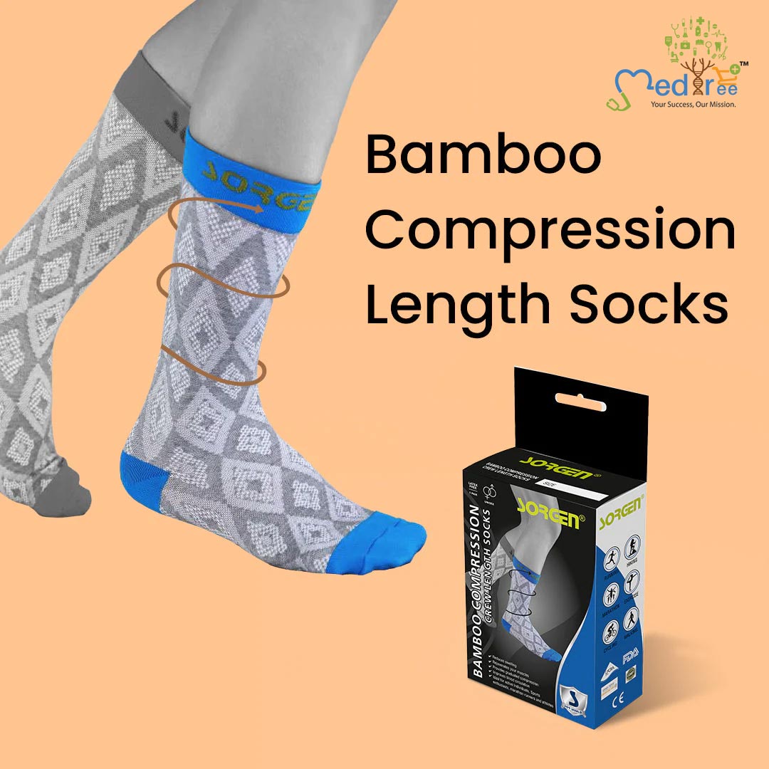 Buy Sorgen Compression Bamboo Crew Length Socks | Medtree.co.in